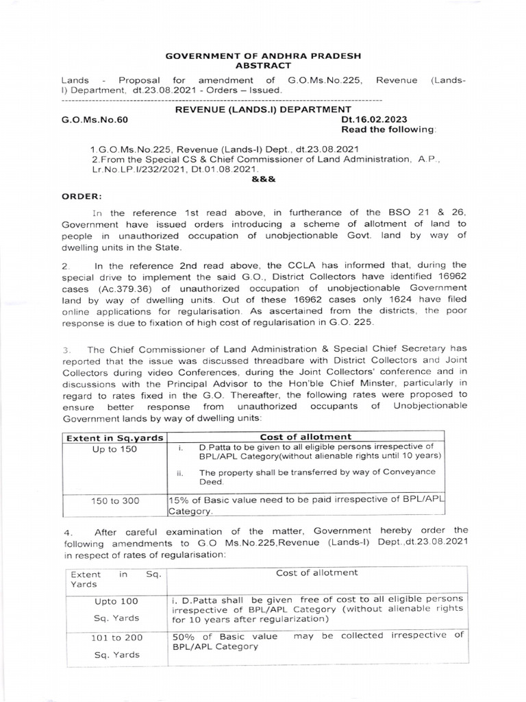 G.O.MS.NO.60 | PDF | Justice | Crime & Violence