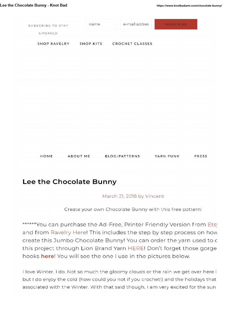 Chocolate Bunny | PDF