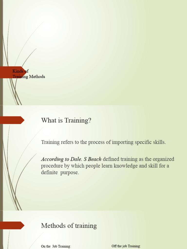 Effective Employee Training Methods | PDF | Career & Growth | Business