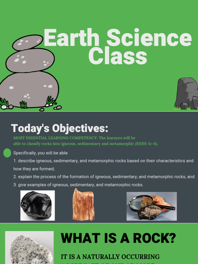 Q1.LESSON-4.-CLASSIFICATIONS-OF-ROCKS | PDF | Igneous Rock | Rock (Geology)
