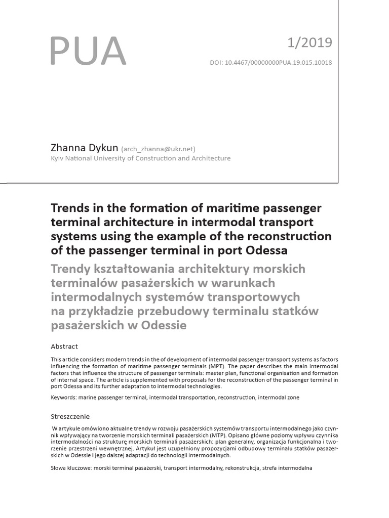Maritime Passenger Terminal | PDF