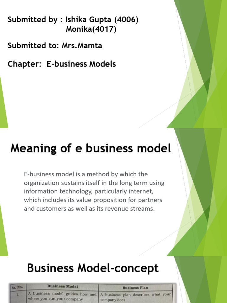 E-Business Models | PDF | Electronic Business | Economies