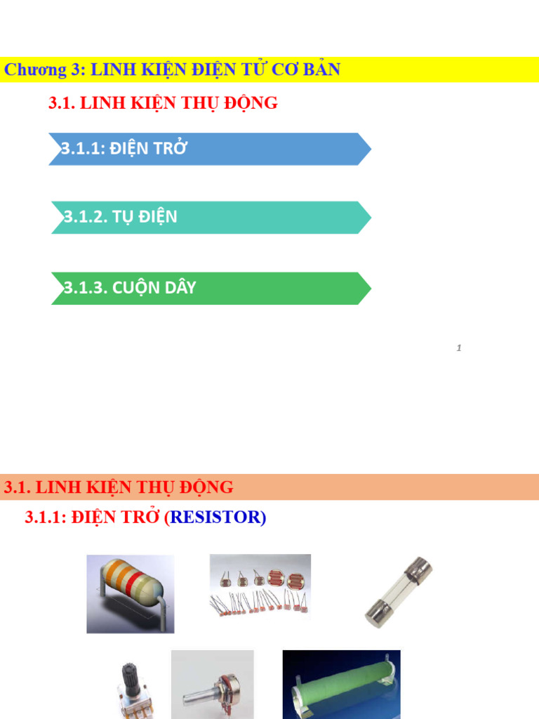 Chuong 3 - Muc 3.1.1 - Dien Tro-KTĐ ĐT-2023 | PDF