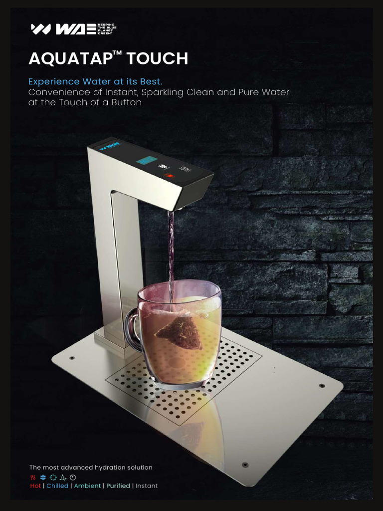 Wae Aquatap - Touch Series | PDF | Water | Water Purification