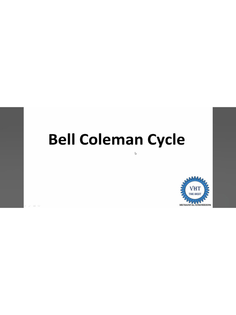 Bell coleman cycle | PDF