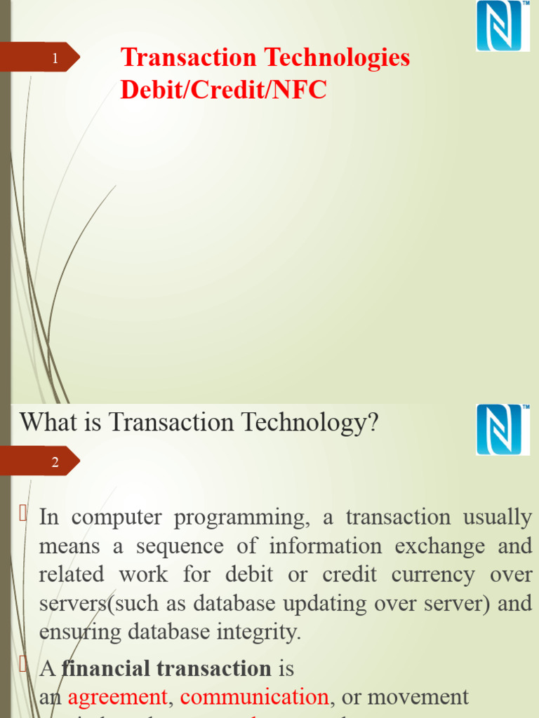 Chapter 4 Transaction Technologies | PDF | Debit Card | Credit Card