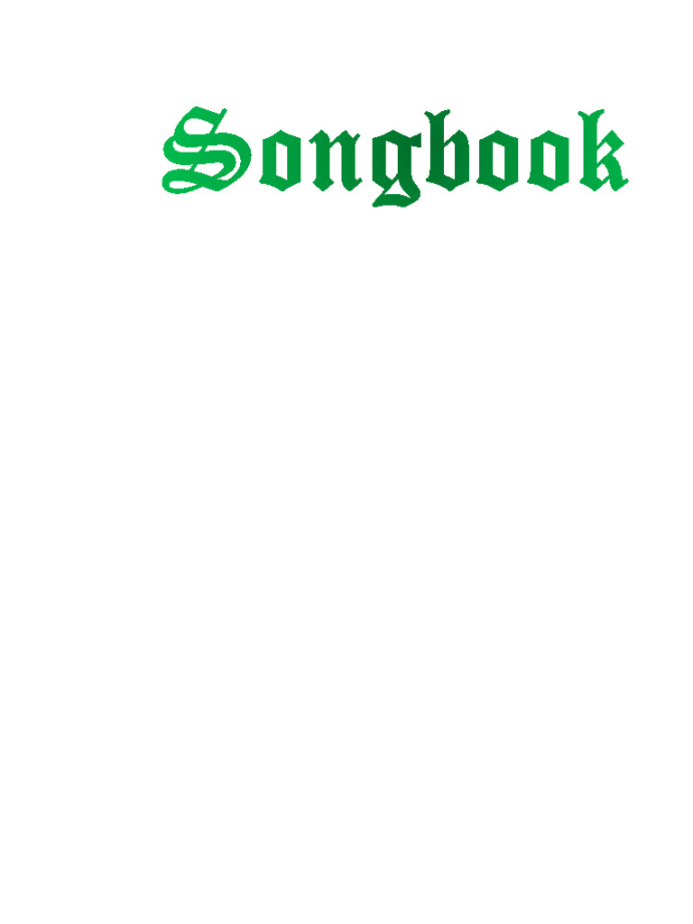 Songbook | PDF | Religious Belief And Doctrine