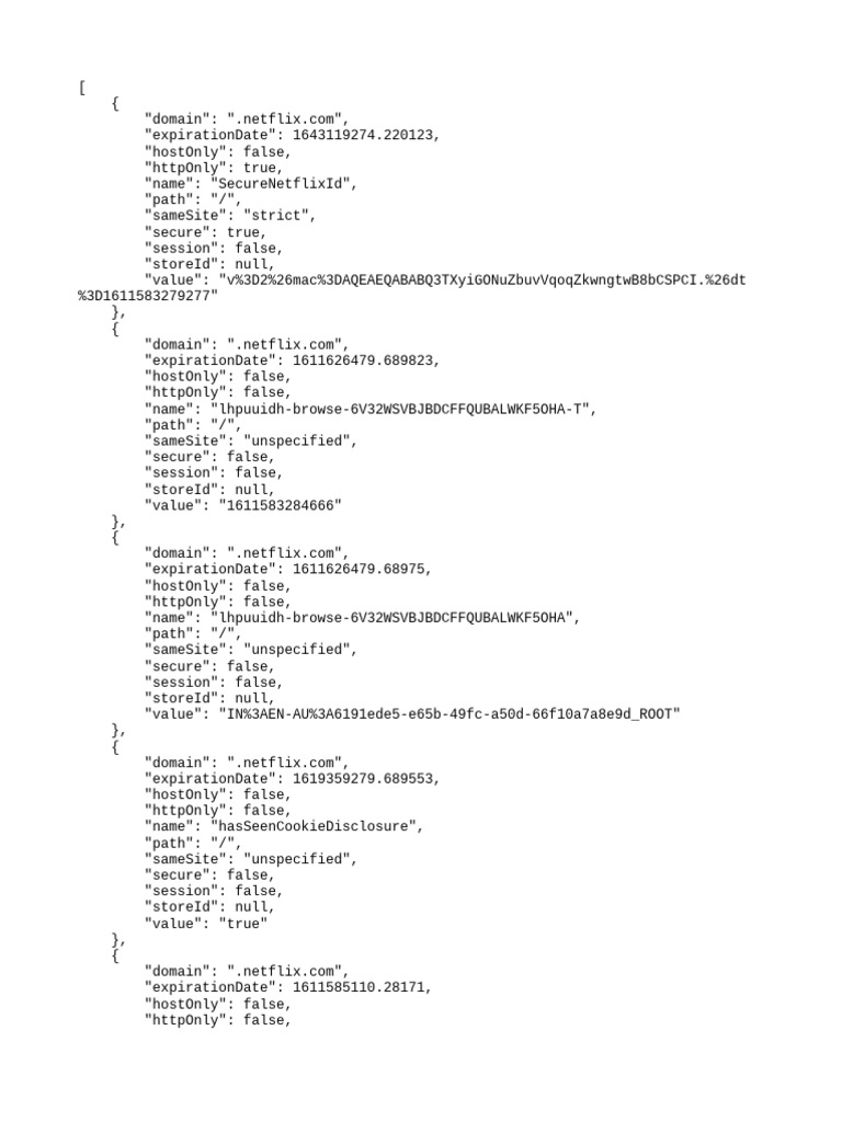 Cookie Netflix 1 | PDF | Sql | Databases