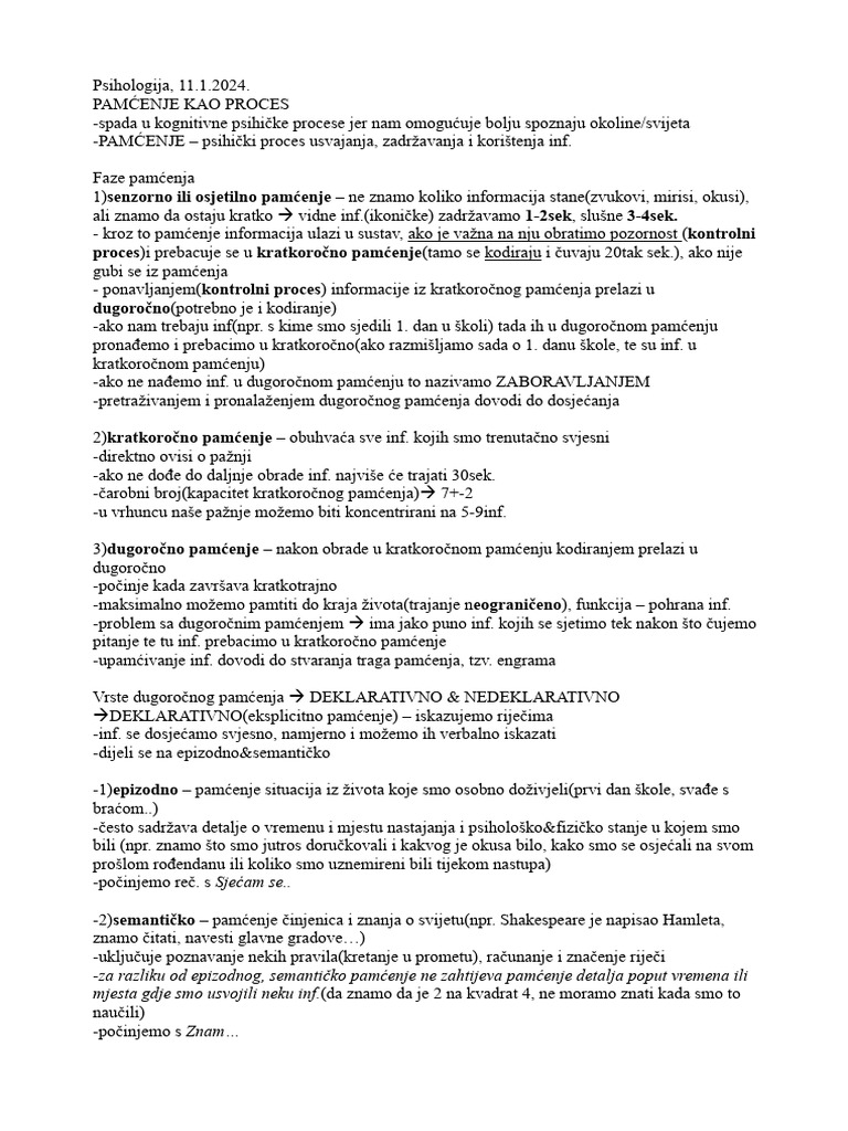 Psihologija | PDF