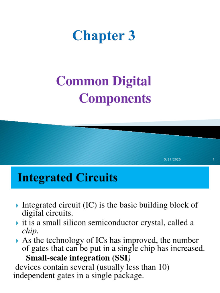 Chapter 3 | Download Free PDF | Integrated Circuit | Computer Data Storage