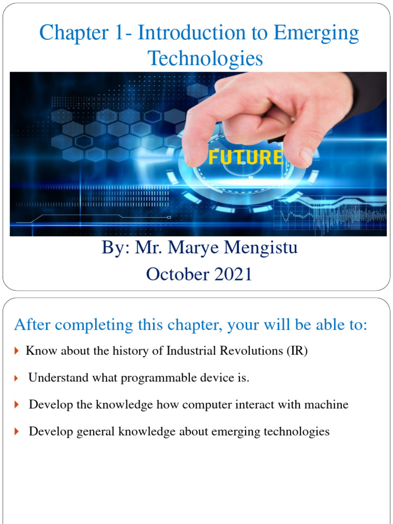 Emeging Technology Chapter 1 | PDF | Human–Computer Interaction | Design