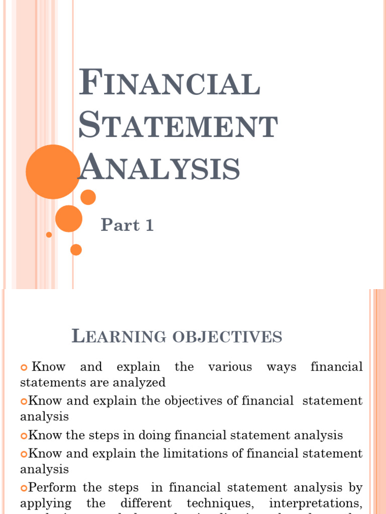Financial Statement Analysis Guide | PDF | Balance Sheet | Financial Statement