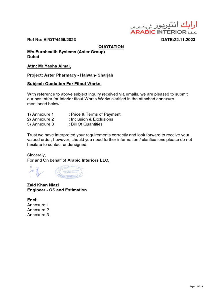 Qt-4456-Aster Pharmacy - Halwan - Sharjah - 22.11.2023 | PDF ...