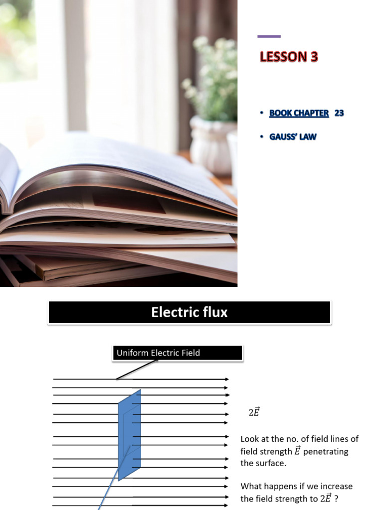 Understanding Gauss' Law and Electric Flux | PDF | Flux | Electromagnetism