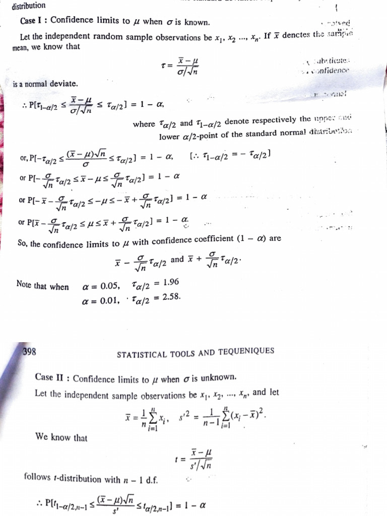 Interval Estimation | PDF | Confidence Interval | Probability Theory