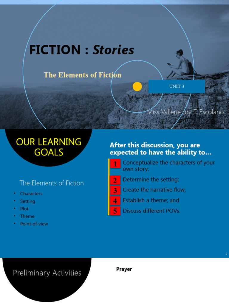Fiction Characters Pdf Narration