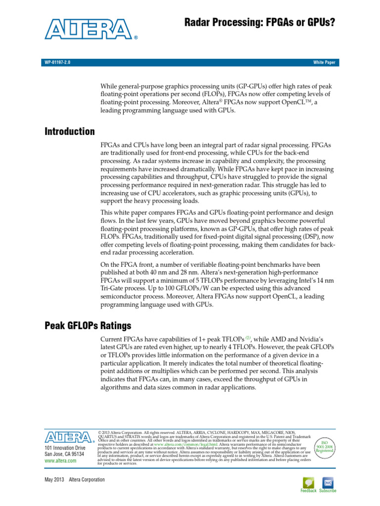 wp-01197-radar-fpga-or-gpu | PDF | Field Programmable Gate Array | Graphics Processing Unit