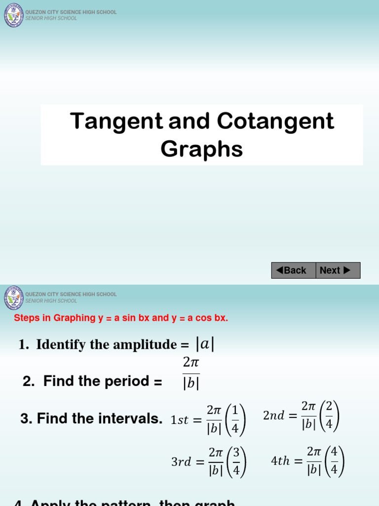 Tan and Cot Graphs | Download Free PDF | Trigonometric Functions ...