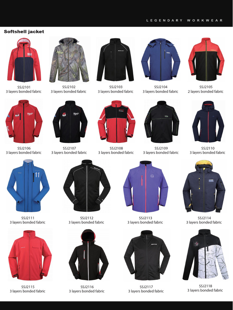 Versatile Jackets and Apparel Collection | PDF | Textiles | Fibers