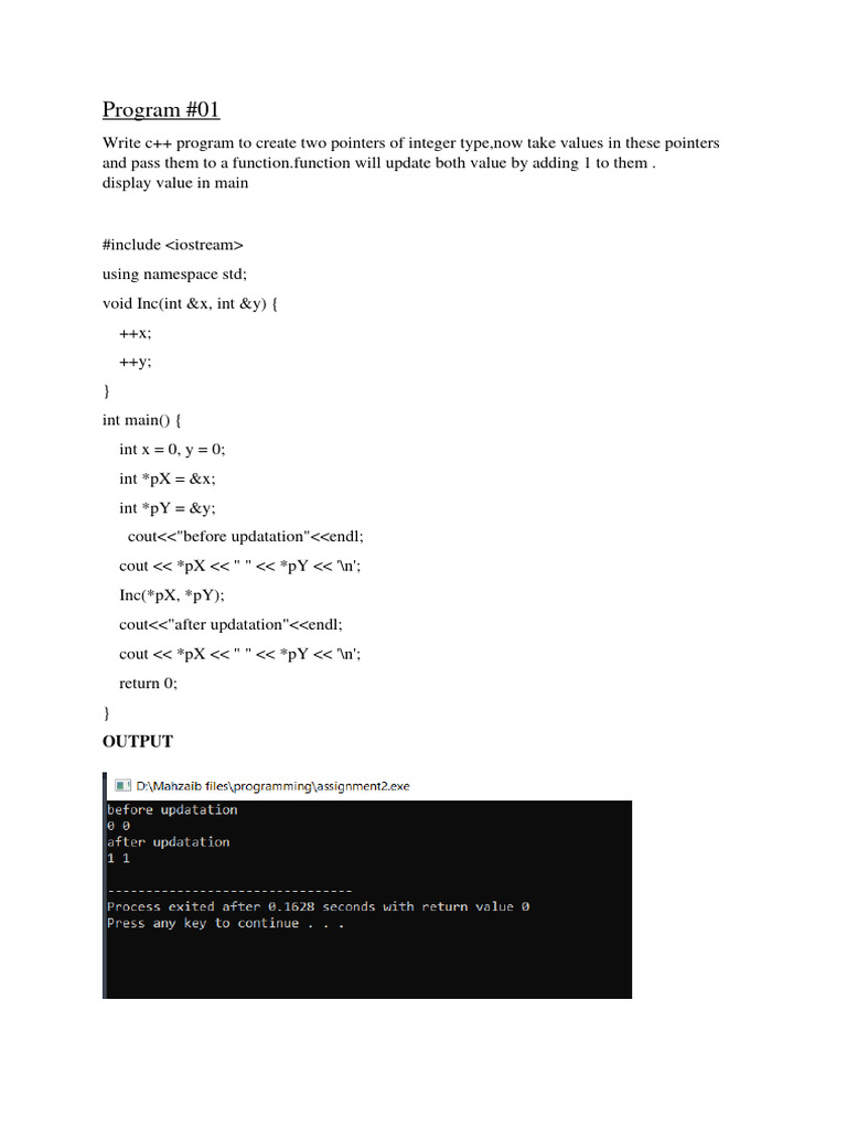 Dsa Assignment No2 Pdf Pointer Computer Programming Integer Computer Science 9794
