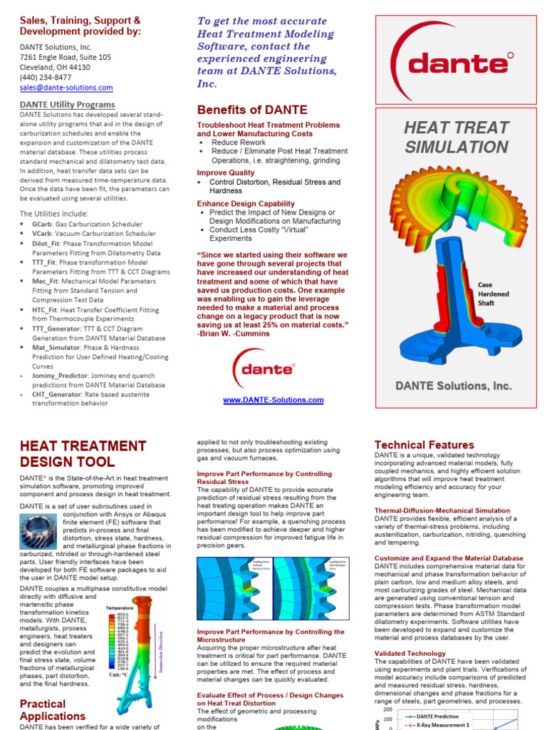 Heat Treat Simulation: Benefits of DANTE | PDF | Heat Treating | Heat ...