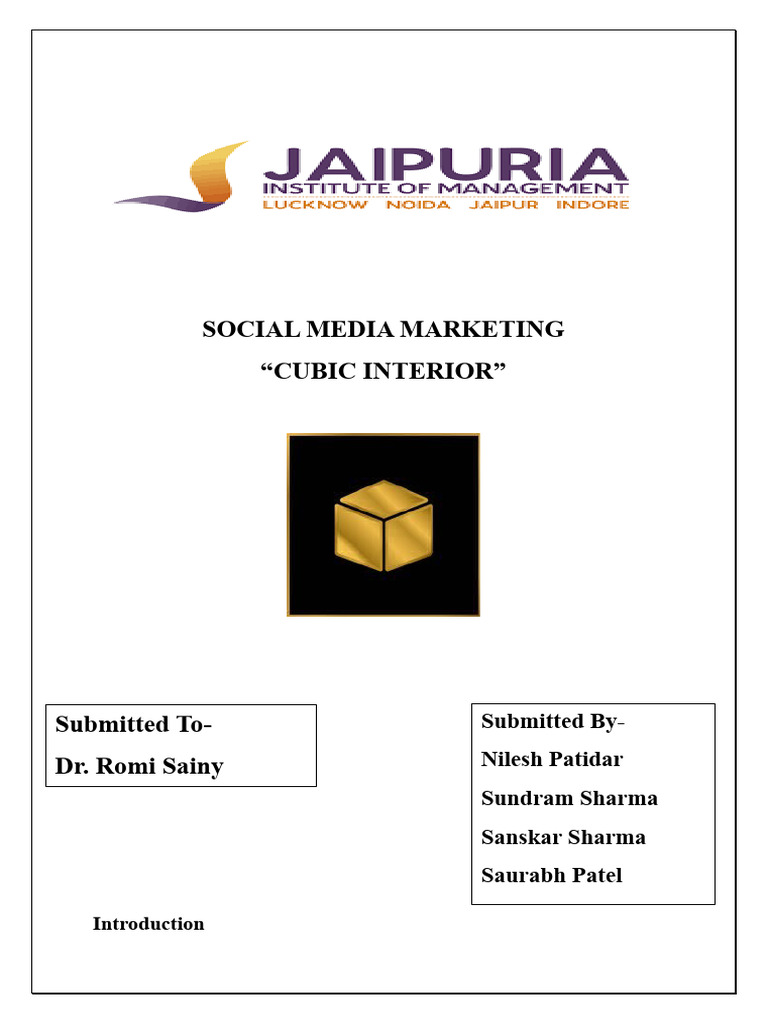 SMM Final Report | PDF | Social Media | Popular Culture & Media Studies