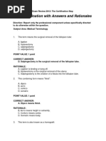 Sample Operative Report for Surgery | PDF | Surgery | Anesthesia
