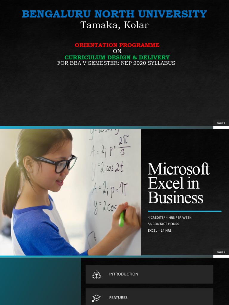 Microsoft Excel in Business | PDF | Microsoft Excel | Spreadsheet