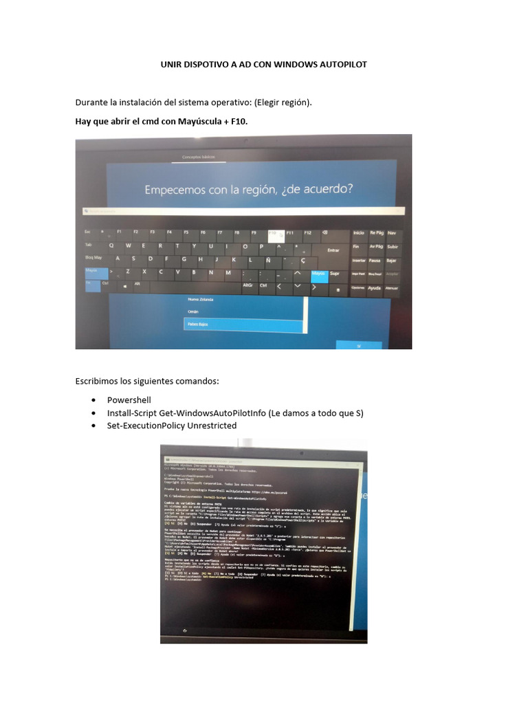 UNIR DISPOTIVO A AD CON WINDOWS AUTOPILOT new | PDF