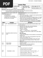 Speed Sound Lesson Planning Sheet | PDF