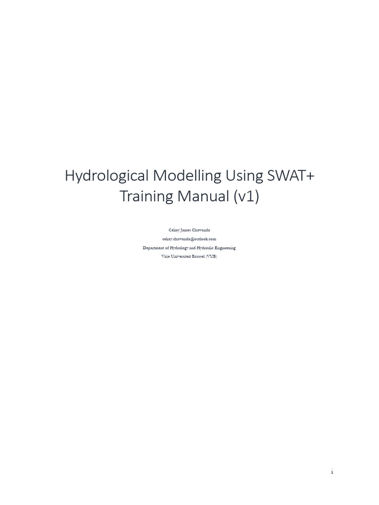 Swatplus Training Manual v1 Locked | PDF | Installation (Computer Programs) | Computer File