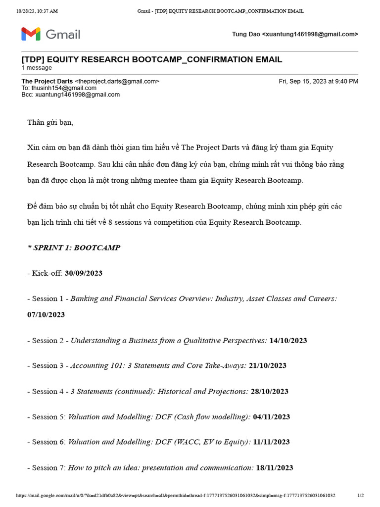 The Project Darts - Schedule | PDF