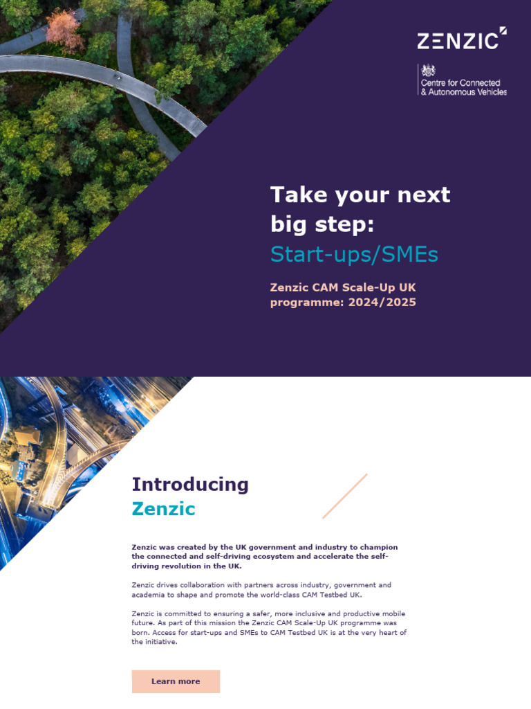 CAM Scale Up UK EOI Brochure Cohort 5 | PDF | Innovation | Simulation