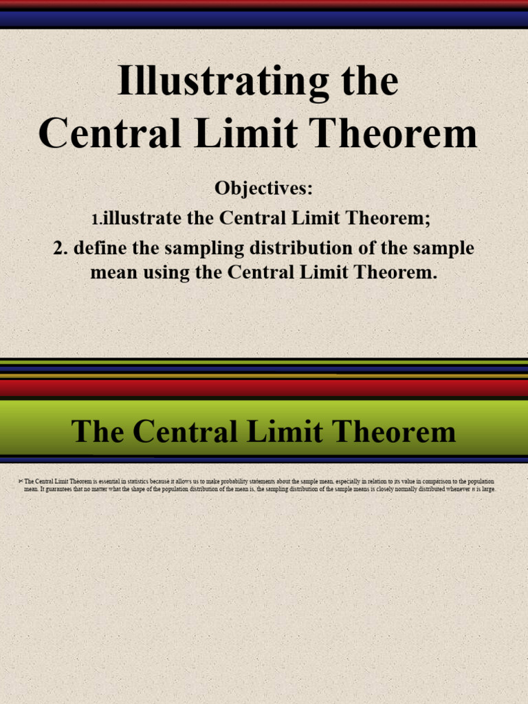 Central Limit Theorem Explained | PDF | Errors And Residuals | Standard ...