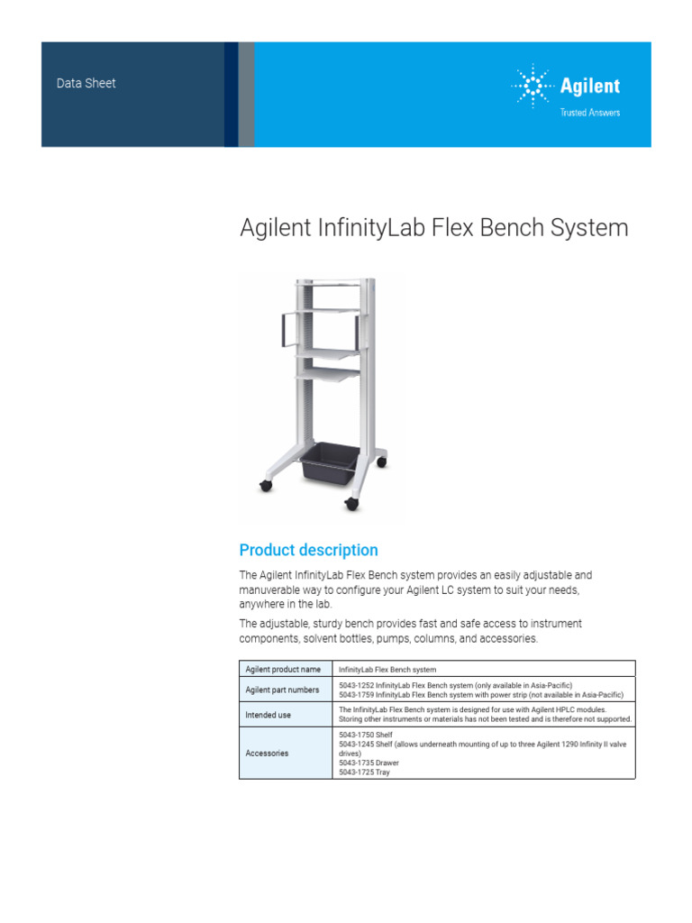Agilent InfinityLab Flex Bench Overview | PDF | Computers | Technology ...