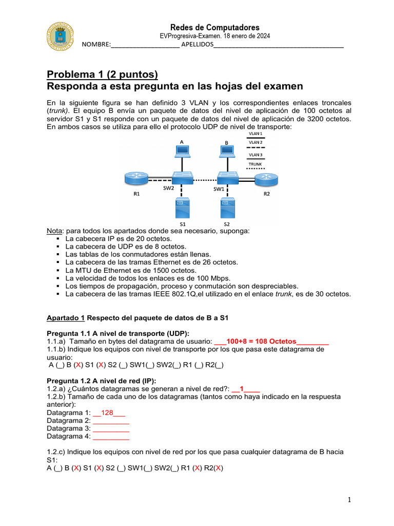 Examen Enero24 EvProgresiva SOLUCION | PDF | Protocolos de internet | Dirección IP