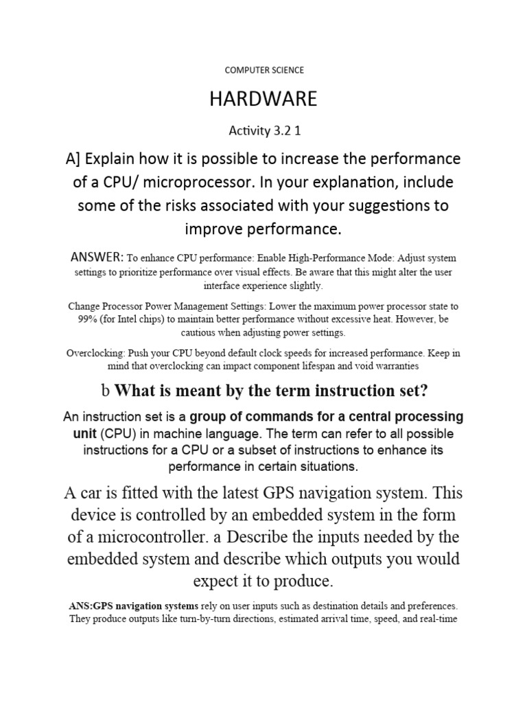 Computer | PDF | Central Processing Unit | Embedded System