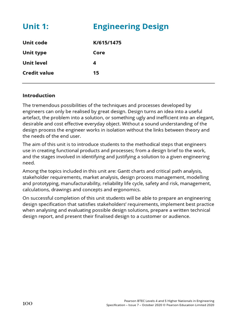 U1 Engineering Design | PDF | Engineering Design Process | Engineering