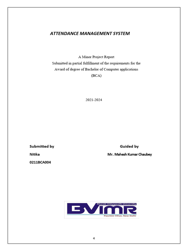 Attendance Management | PDF | Software Development Process | Systems Engineering