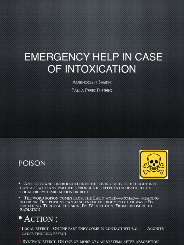 General Principles & Management of Poisoning | PDF | Poison | Dose ...