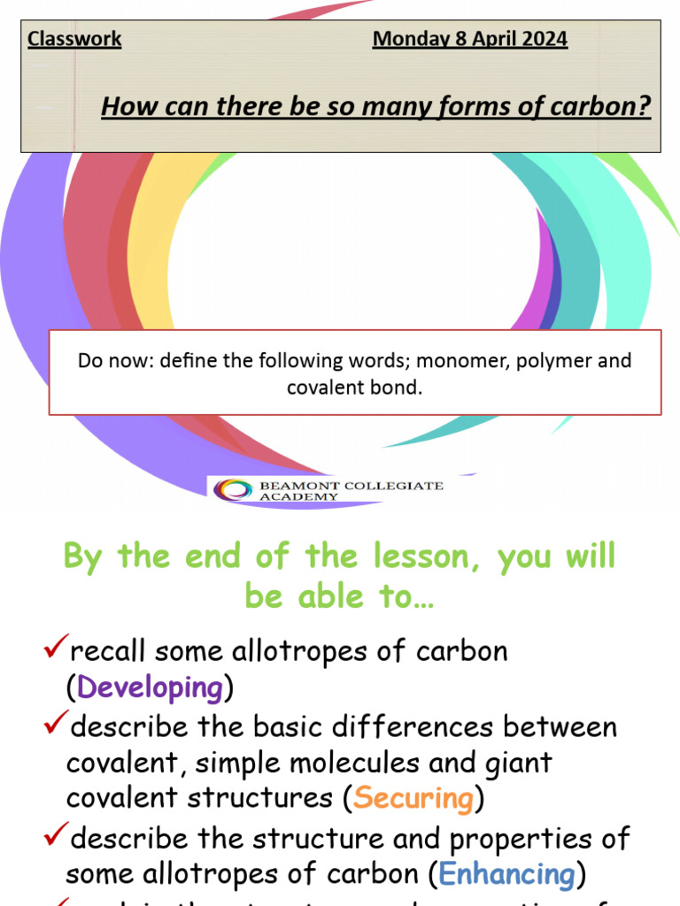 Understanding Carbon Allotropes | PDF | Carbon | Chemical Bond