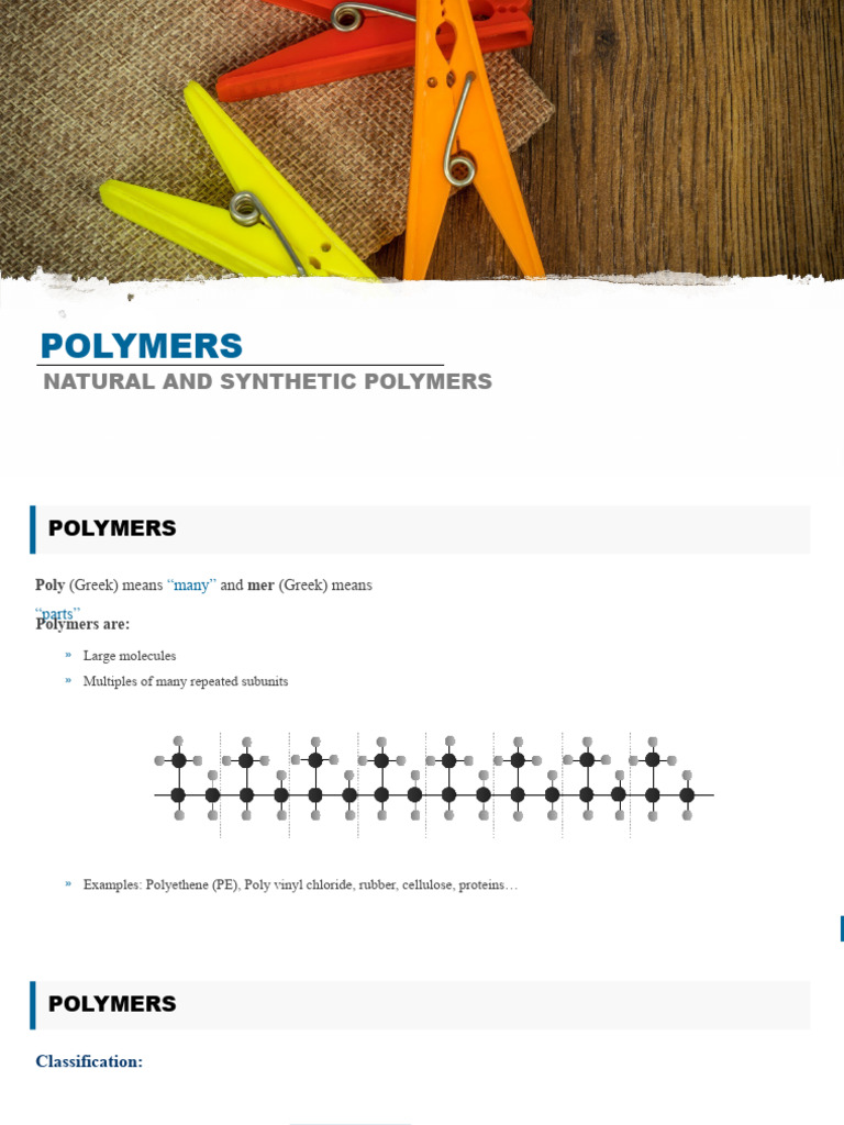 Polymers | PDF | Carbohydrates | Polymers