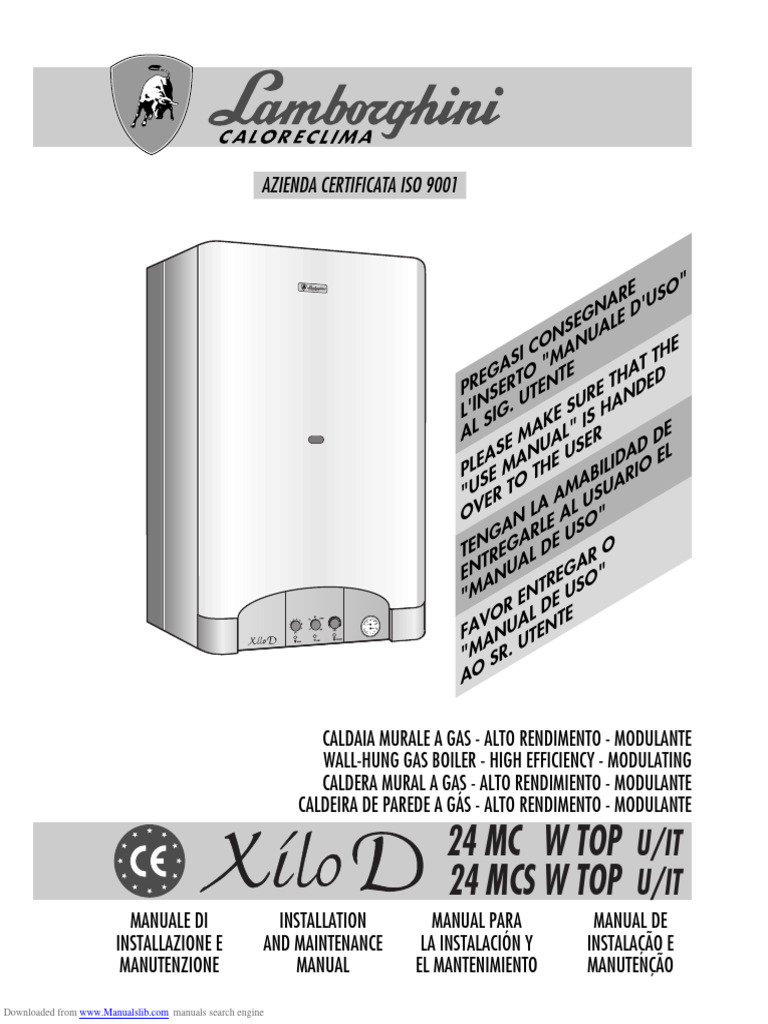 Lamborghini XILO Centrala | PDF | Propriedades termodinâmicas | Física Aplicada e Interdisciplinar