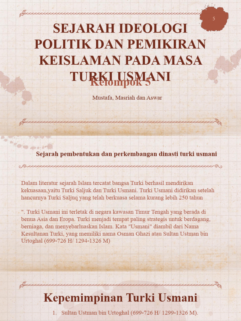 Sejarah Dinasti Turki Usmani | PDF