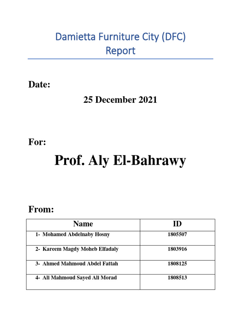Damietta Furniture Industry Analysis | PDF | Egypt | Sustainable Design