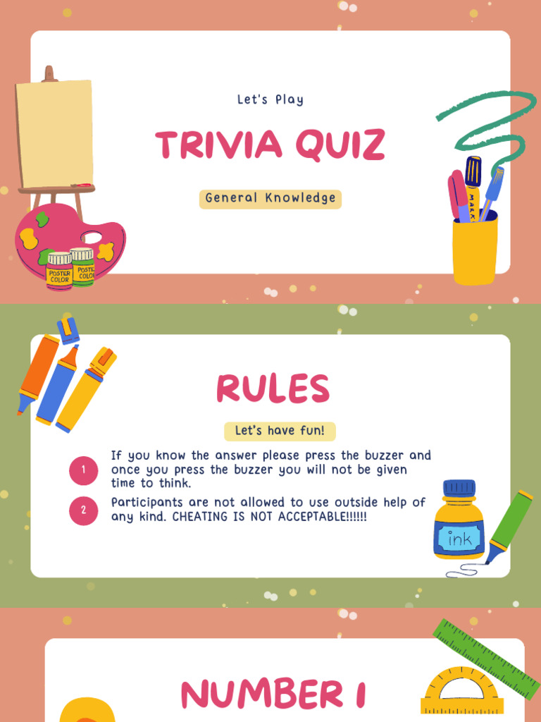 Green Cheerful and Playful Illustrative Trivia Quiz Digital Game ...