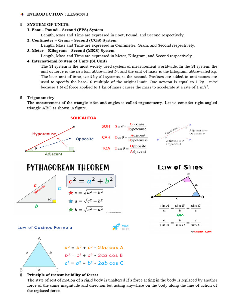 Statics Of Rigid Bodies Pdf Force Euclidean Vector