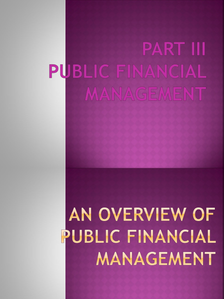 Module 3 - Public Financial Management-New Batch | PDF | Bonds (Finance ...