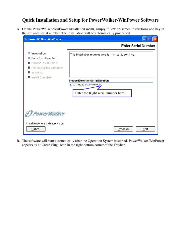PowerWalker-WinPower Quick Installation and Setup | PDF | Personal Computers | Computer Network