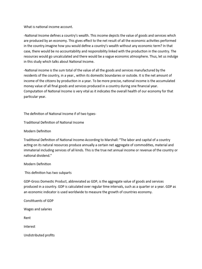 What Is Nationa WPS Office | PDF | Gross Domestic Product | Measures Of National Income And Output